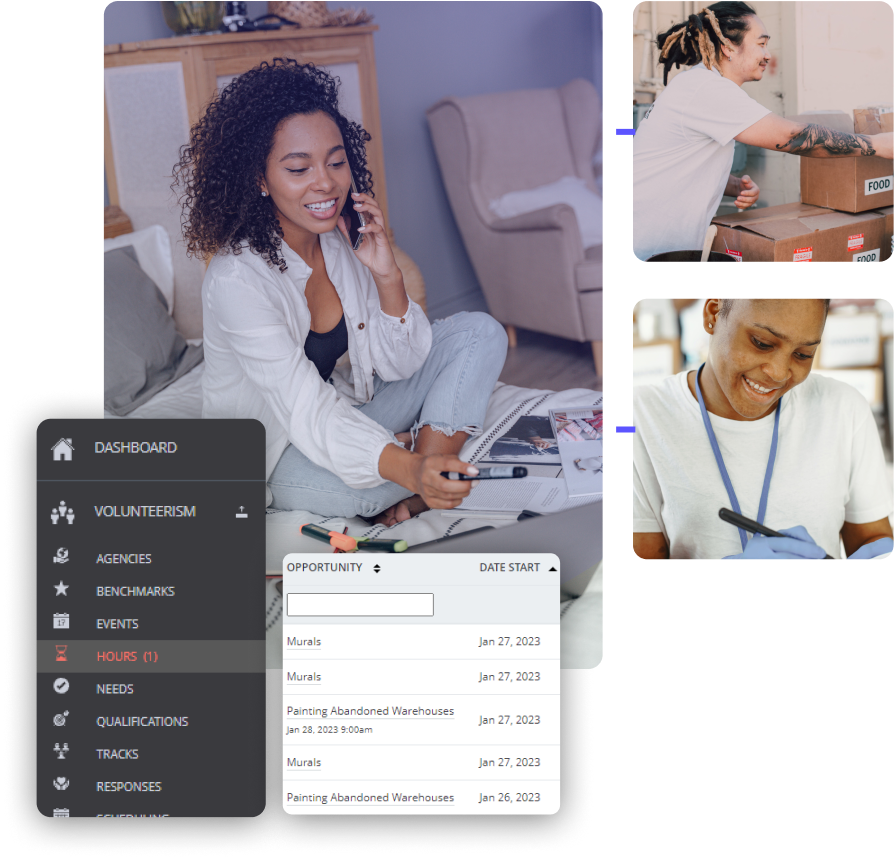 Amplify Volunteer Management Software | Get Connected by Galaxy Digital